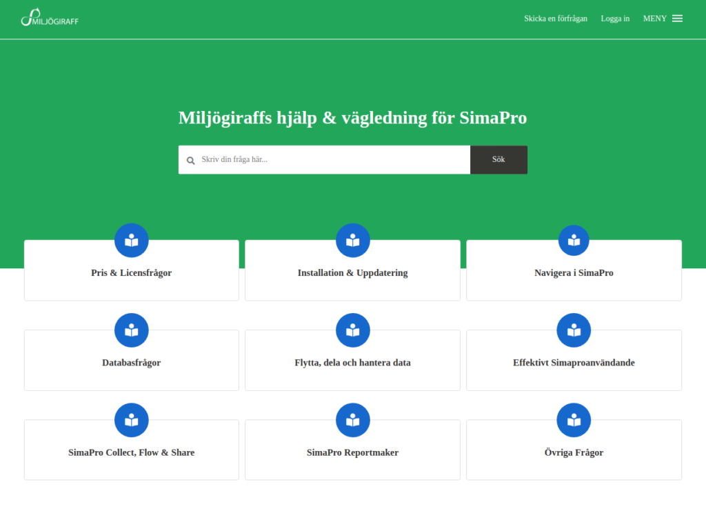 Hitta rätt hjälp & utbildning - FAQ - SimaPro