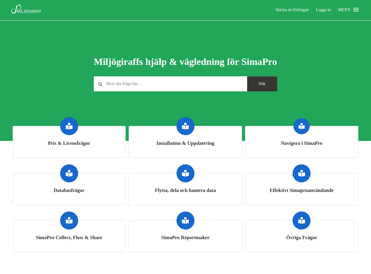 Hitta rätt hjälp & utbildning - FAQ - SimaPro